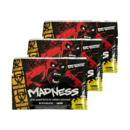 Mutant Madness Pre-Workout Sample Sachet 3 Pack
