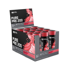 Optimum Nutrition Pure Pre 200 Shot - 12X 60ML Box (August Dated)