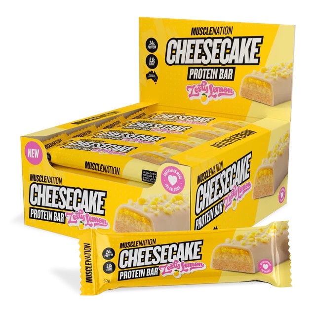 Muscle Nation Cheesecake Protein Bars (Box)